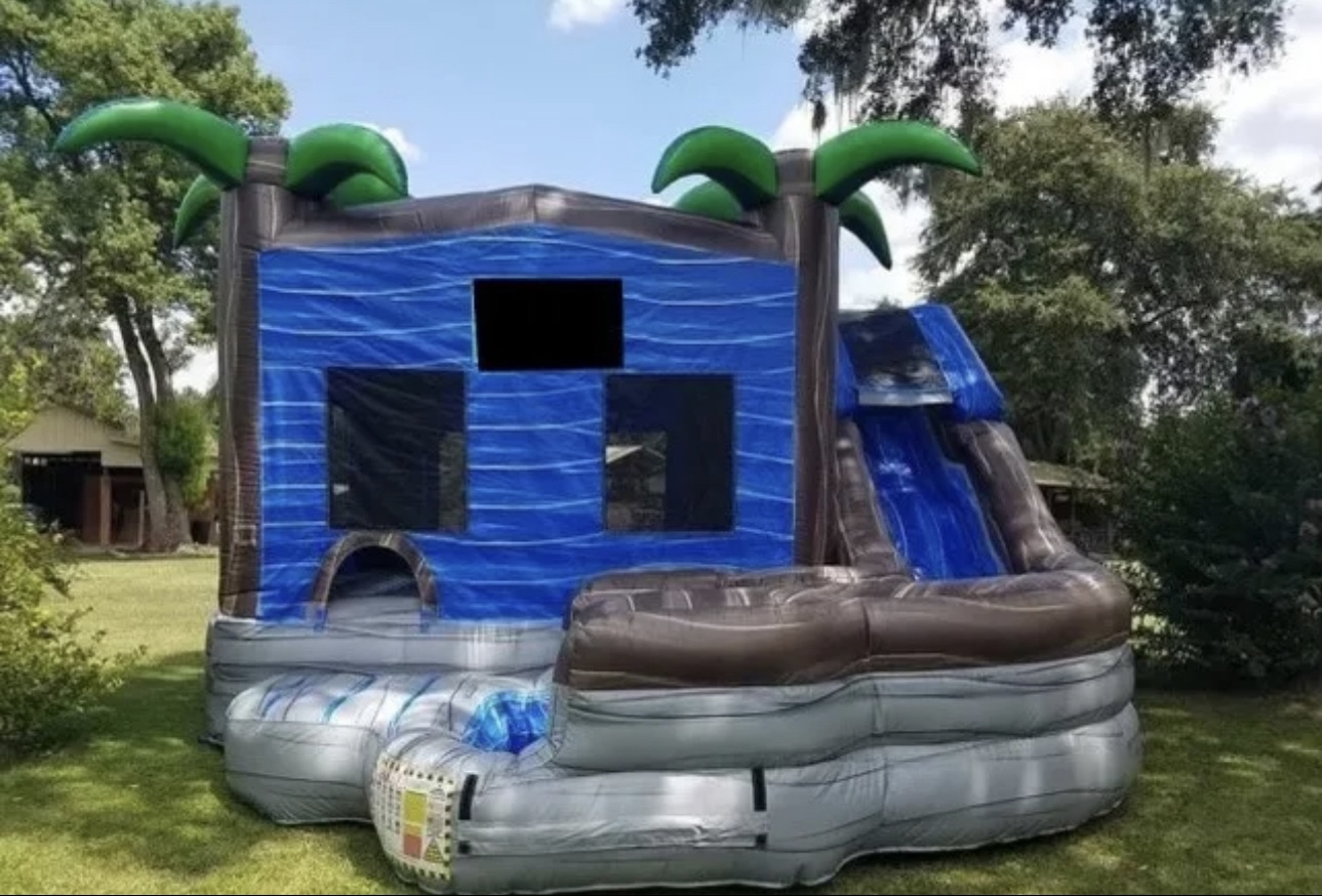 Island Bounce House Combo - Jax Bounce Castle